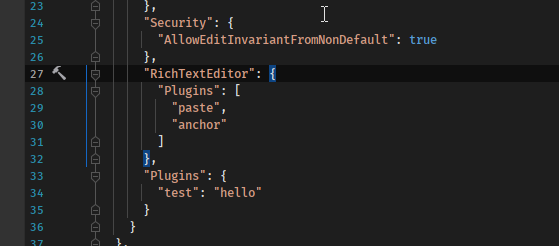 AppSettings schema for RTE plugins does not validate either string or string[] · Issue #12916 ...