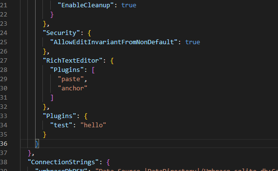 AppSettings schema for RTE plugins does not validate either string or string[] · Issue #12916 ...