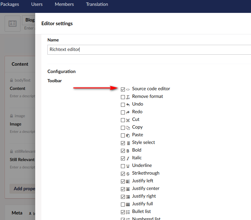 v8 Rich text editor source code viewer too small, button in a weird place on toolbar · Issue ...
