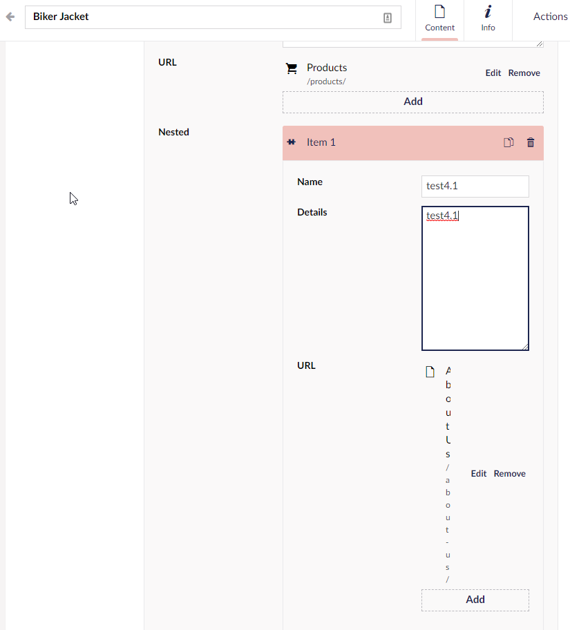 Nested Url Picker Spacing issue · Issue #5916 · umbraco/Umbraco-CMS · GitHub