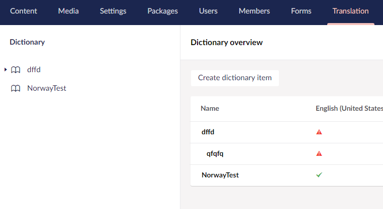 Improved UI for Translation > Dictionary · Issue #8258 · umbraco/Umbraco-CMS · GitHub