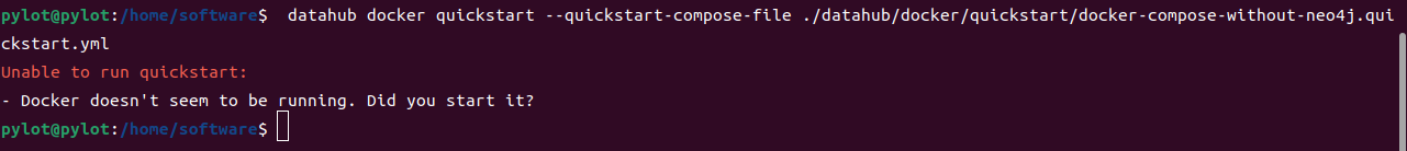 Ubuntu Datahub Docker Start Error · Issue 4757 · Datahub Project 8663