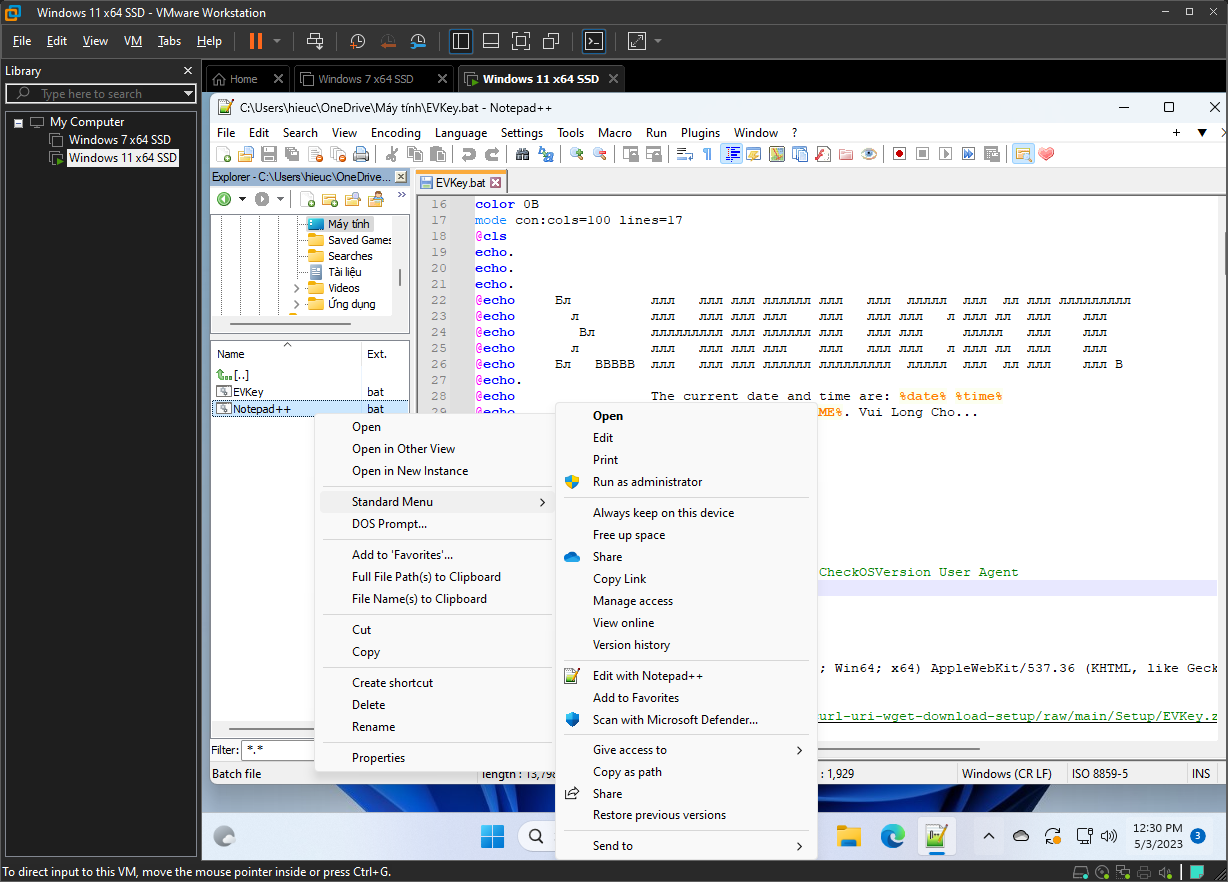 [Win 11, NP++ 8.5.1] Explorer contextmenuitem "Edit with Notepad++" is visible only for admin ...