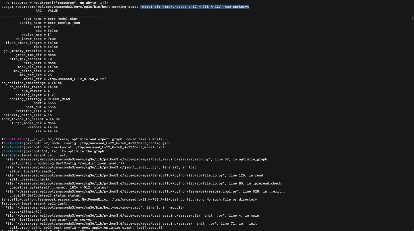 Trouble starting the server · Issue #535 · jina-ai/clip-as-service · GitHub