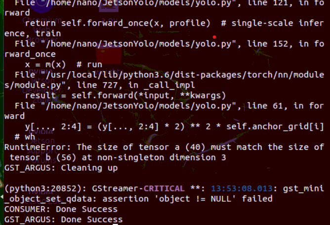 RuntimeError: The size of tensor a (40) must match the size of tensor b (56) at non-singleton ...