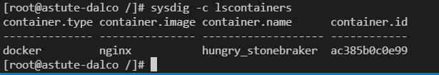 Sysdig running as a container does not log metrics for other containers running on the host ...