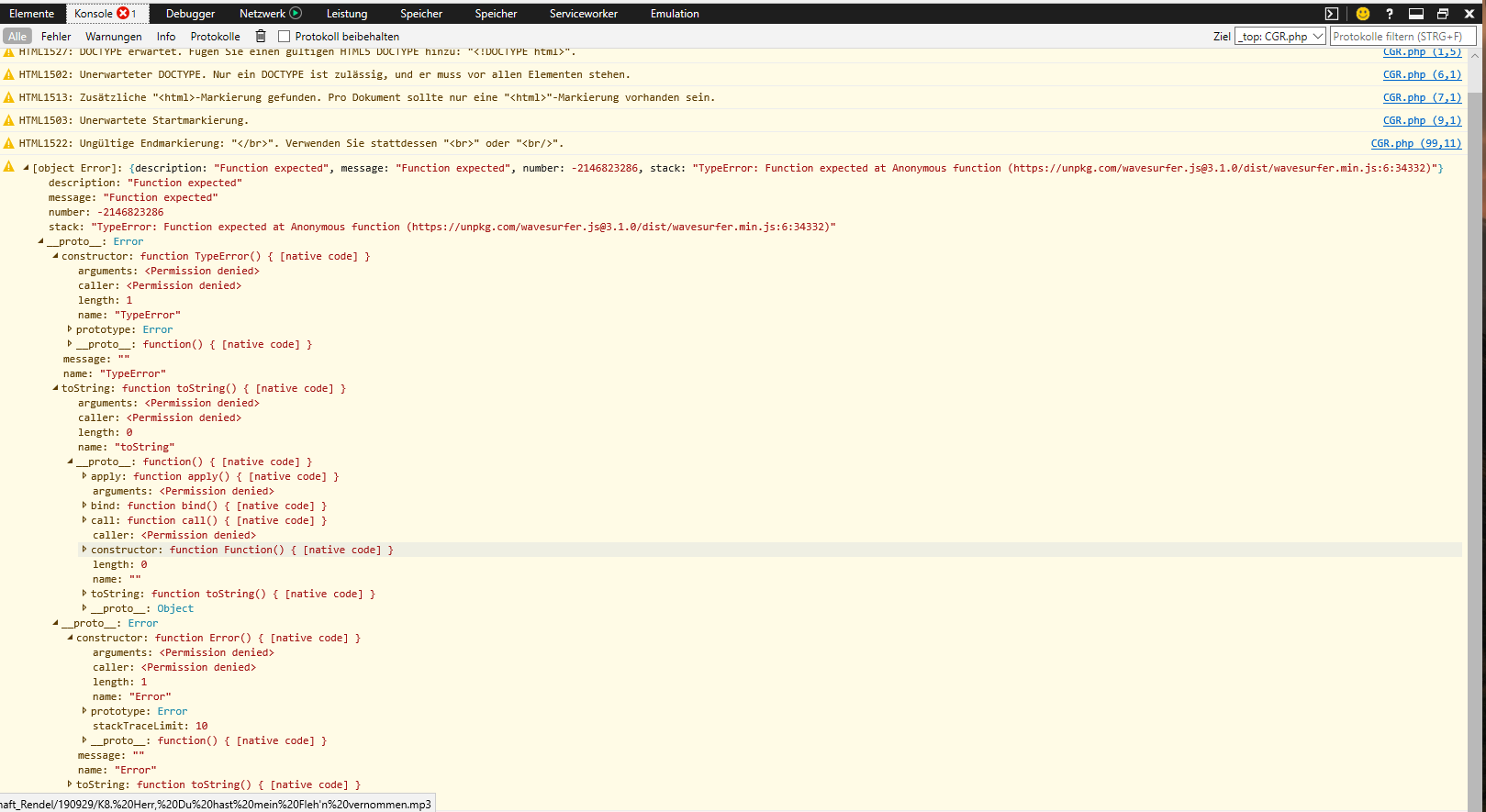 Does not work in Edge at all · Issue #1761 · katspaugh/wavesurfer.js ...