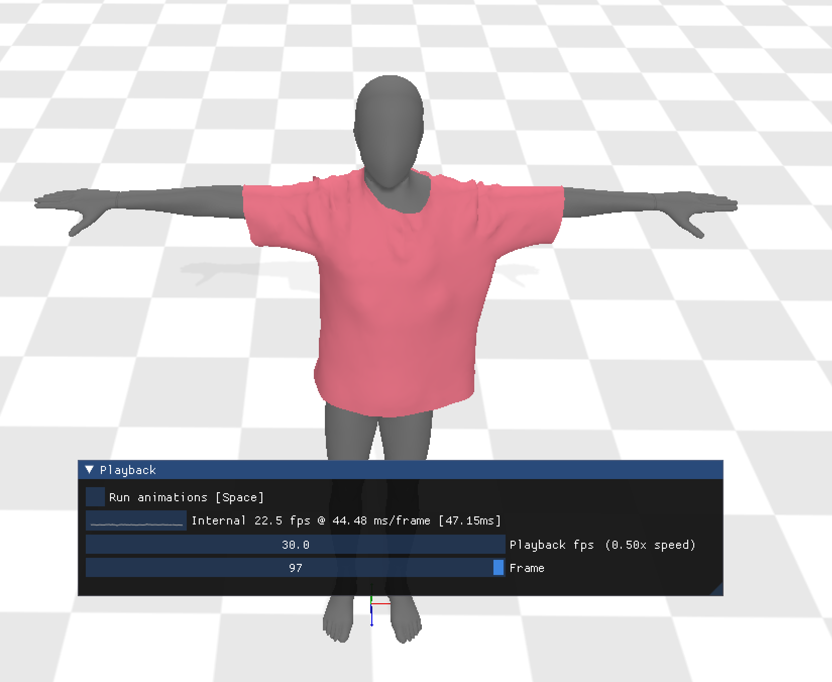 Garment Slides/Stretches Towards LHS of Character · Issue #4 · Dolorousrtur/HOOD · GitHub