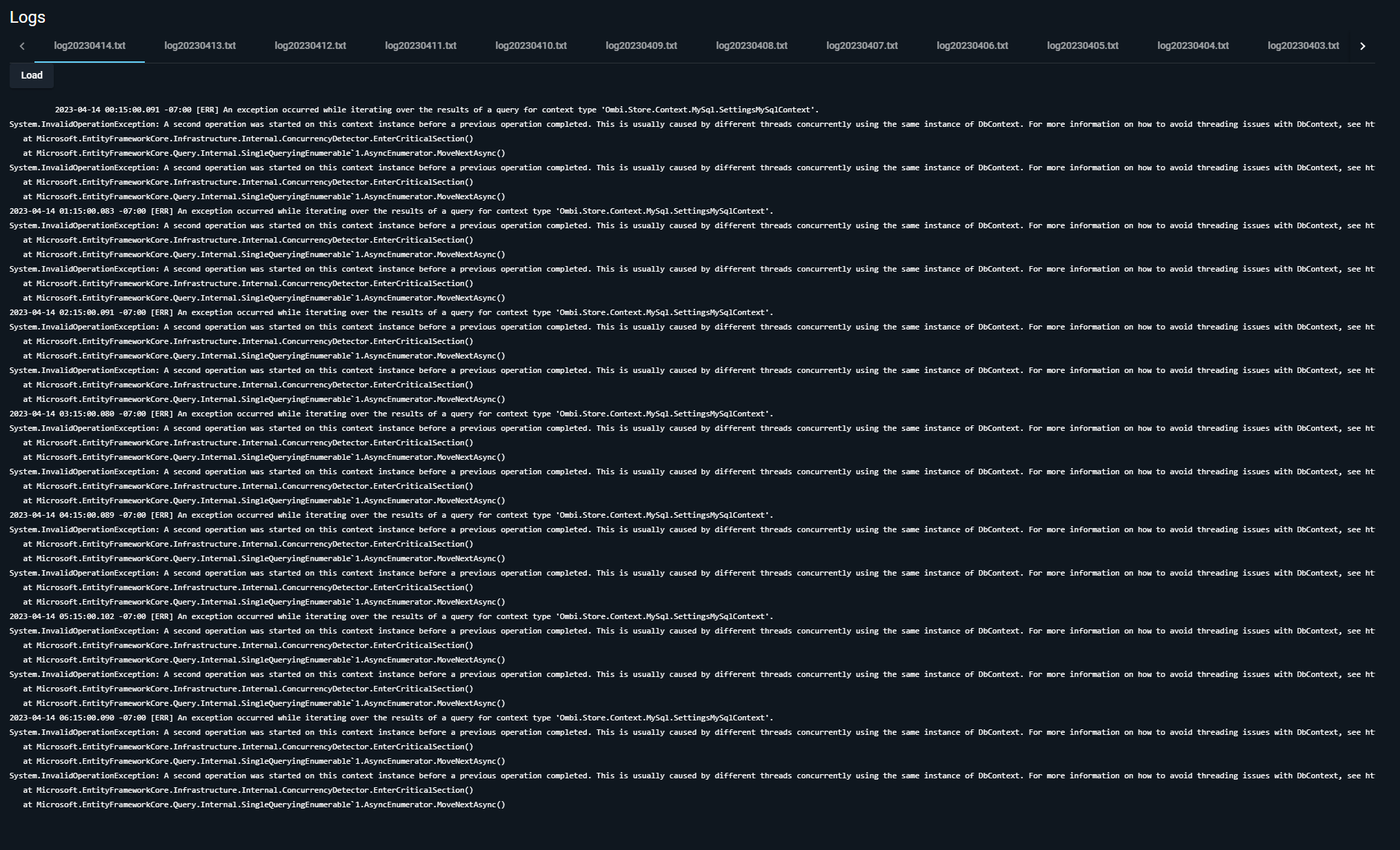 Repeating MySQL Error · Issue #4905 · Ombi-app/Ombi · GitHub