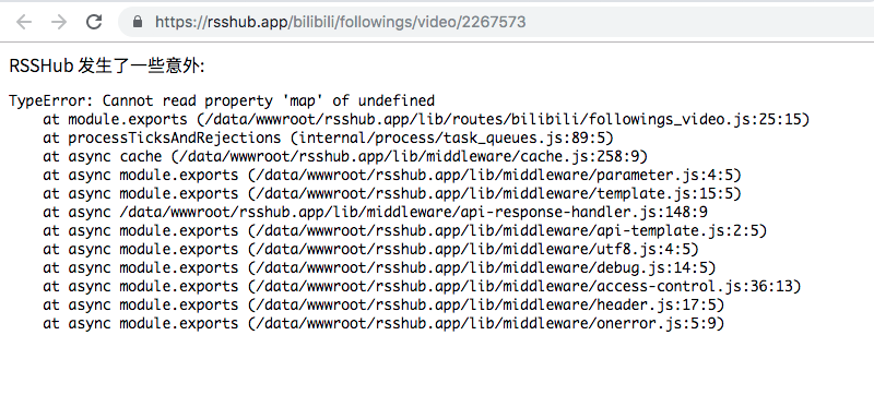 bilibili的“用户关注视频动态”路由失效，可能是cookie过期。 · Issue #2365 · DIYgod/RSSHub · GitHub