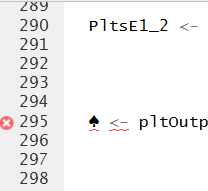 R Studio inserting symbols into text when clicking in console or source ...