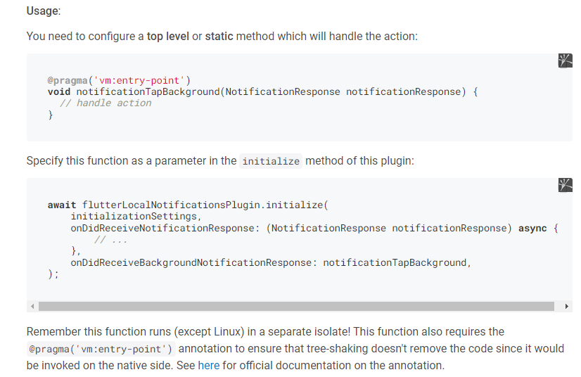 onDidReceiveBackgroundNotificationResponse callback is not getting navigate or not triggered ...