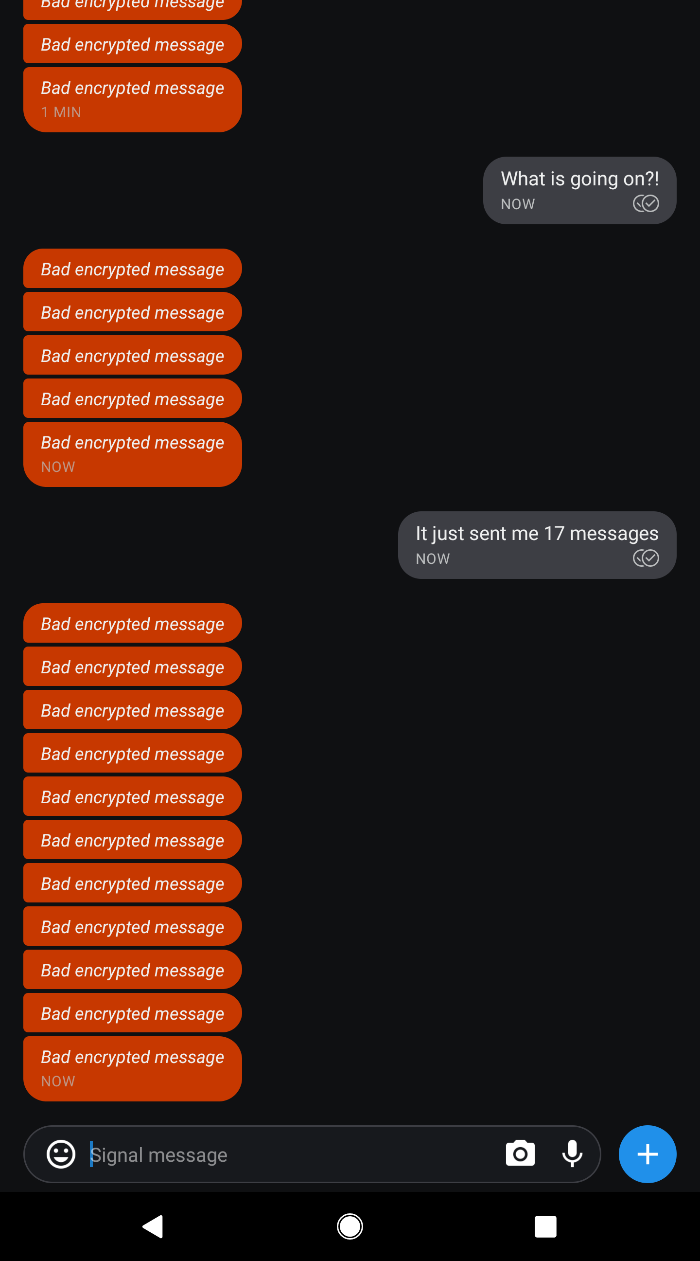 Signal Desktop Spams Contacts After Not Being Used for Over A Month, Just Before App Upgrade ...