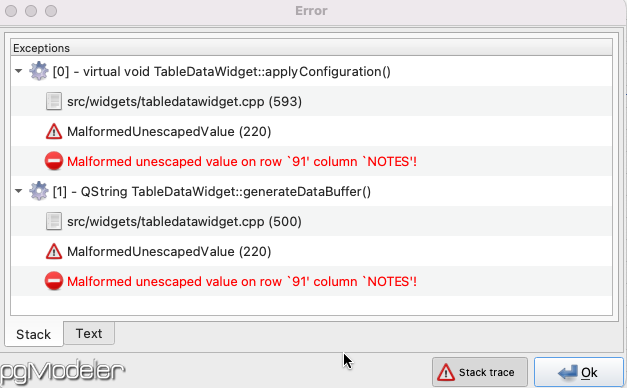 Table Load CSV - Exception With Trailing "/" In Textual Field · Issue #1703 · pgmodeler ...