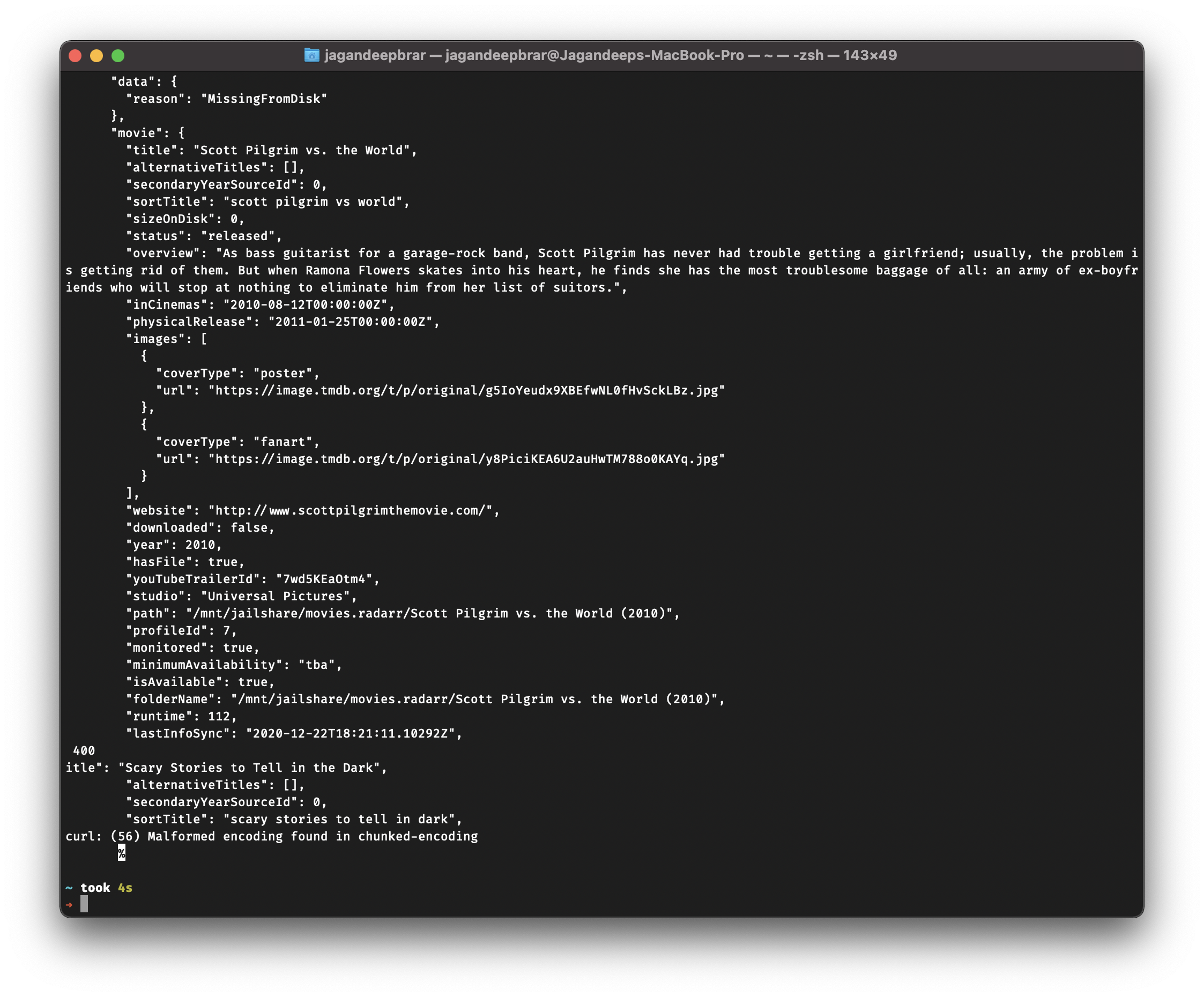 API: Malformed encoding found in chunked-encoding · Issue #5692 ...