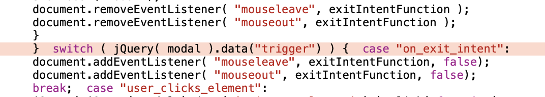 Modal Not Working In Safari SyntaxError Unexpected Keyword switch 