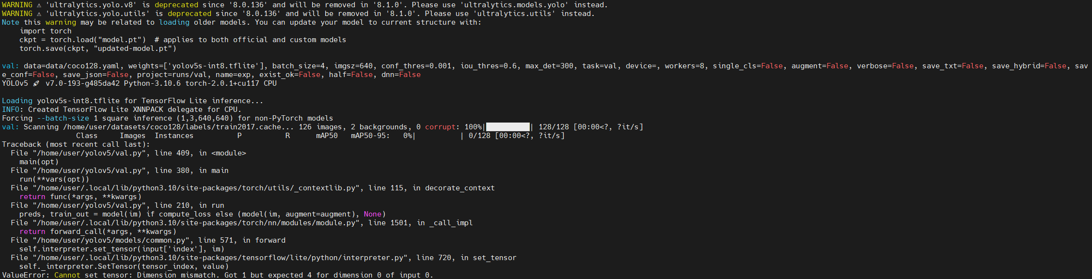 [yolov5s][INT8] Quantizing yolov5s model with batch-size > 1 to OpenVINO format · Issue #11884 ...