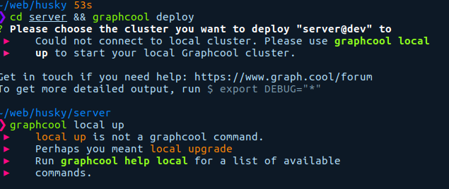 Wrong Instructions On Starting The Local Cluster · Issue 1471 · Prismaprisma1 · Github