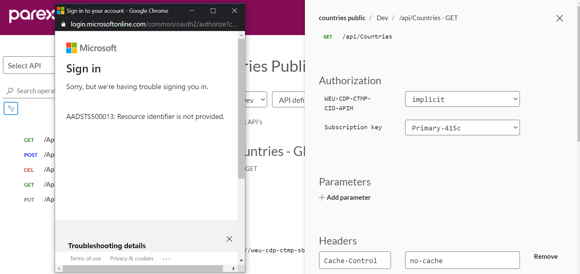 Unable Generate Authorization Code From Developer Console · Issue 852 · Azure Api Management