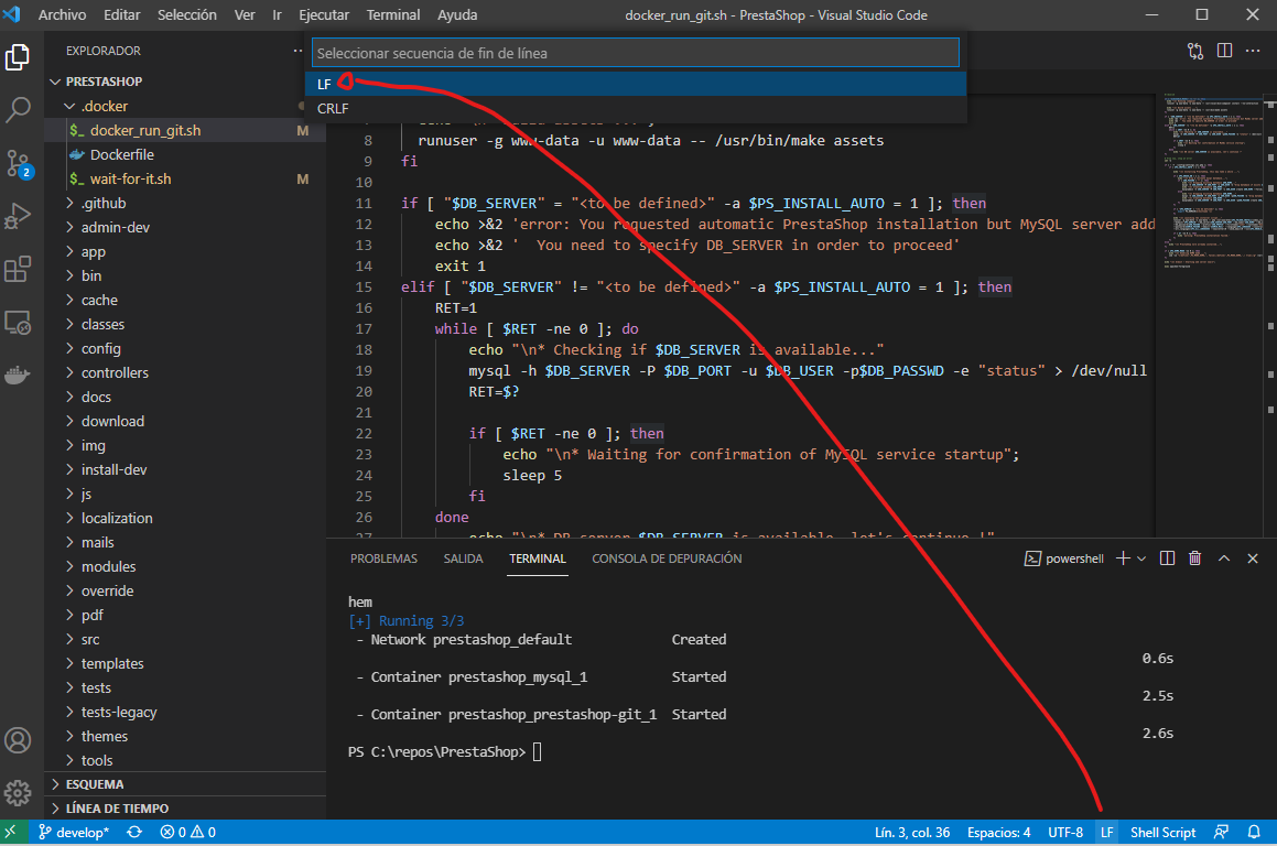 docker-compose up | Can't launch docker-compose on Windows · Issue #17479 · PrestaShop ...