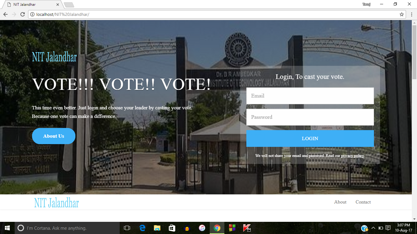 GitHub - tanuj-ralli/Voting-System: php app to cast vote GitHub - tanuj-ralli/Voting-System: php app to cast vote