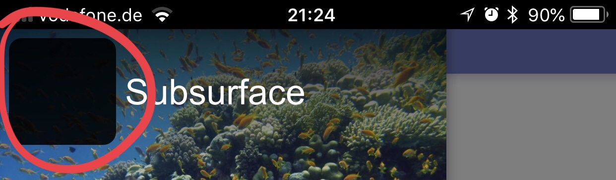 mobile: black subsurface logo due to Kirigami bug · Issue #1331 · subsurface/subsurface · GitHub