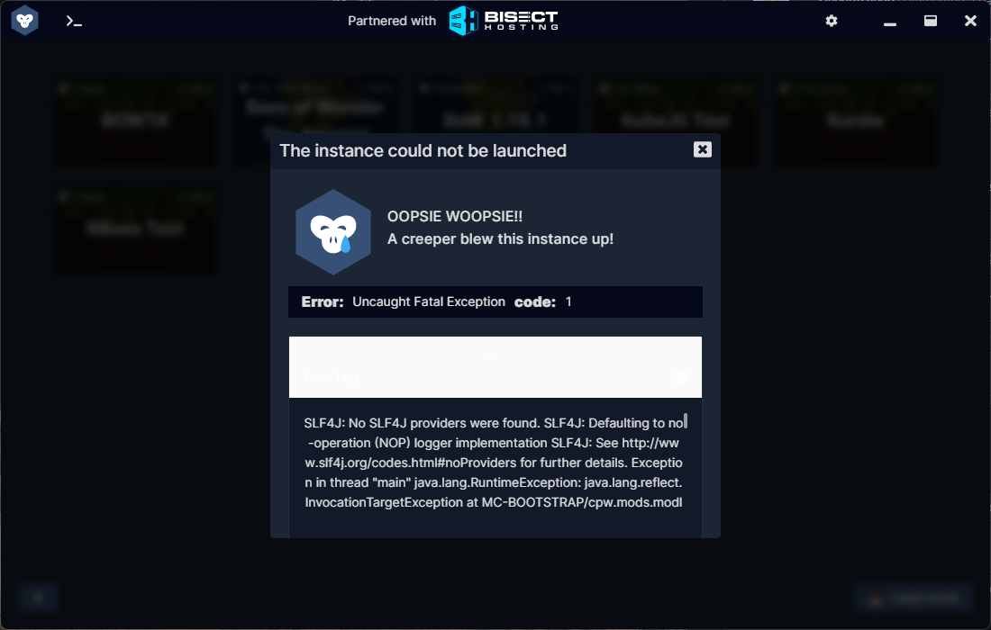 SLF4J: No SLF4J Providers were found. (Not "Invalid paths argument ...