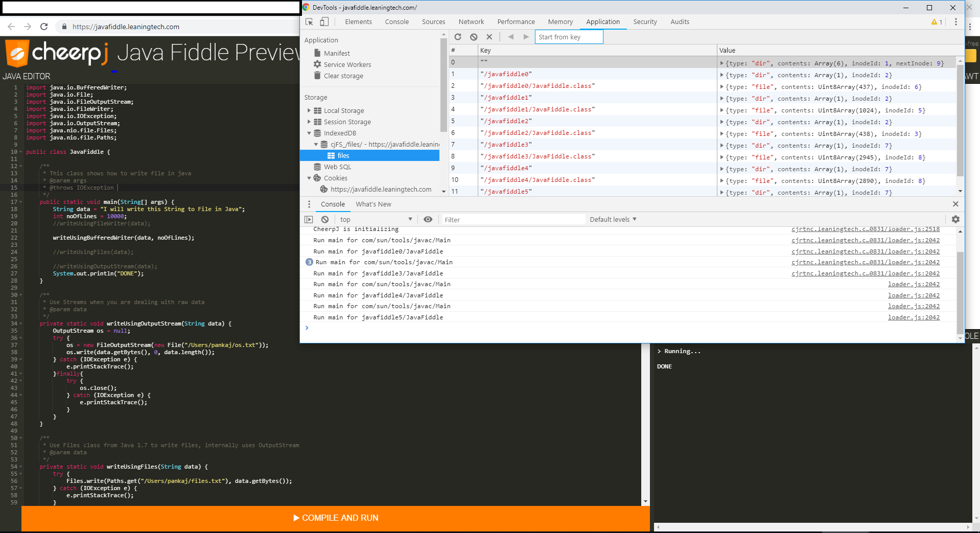 `cjCall(file, "createNewFile")` does not create a new file in your file ...