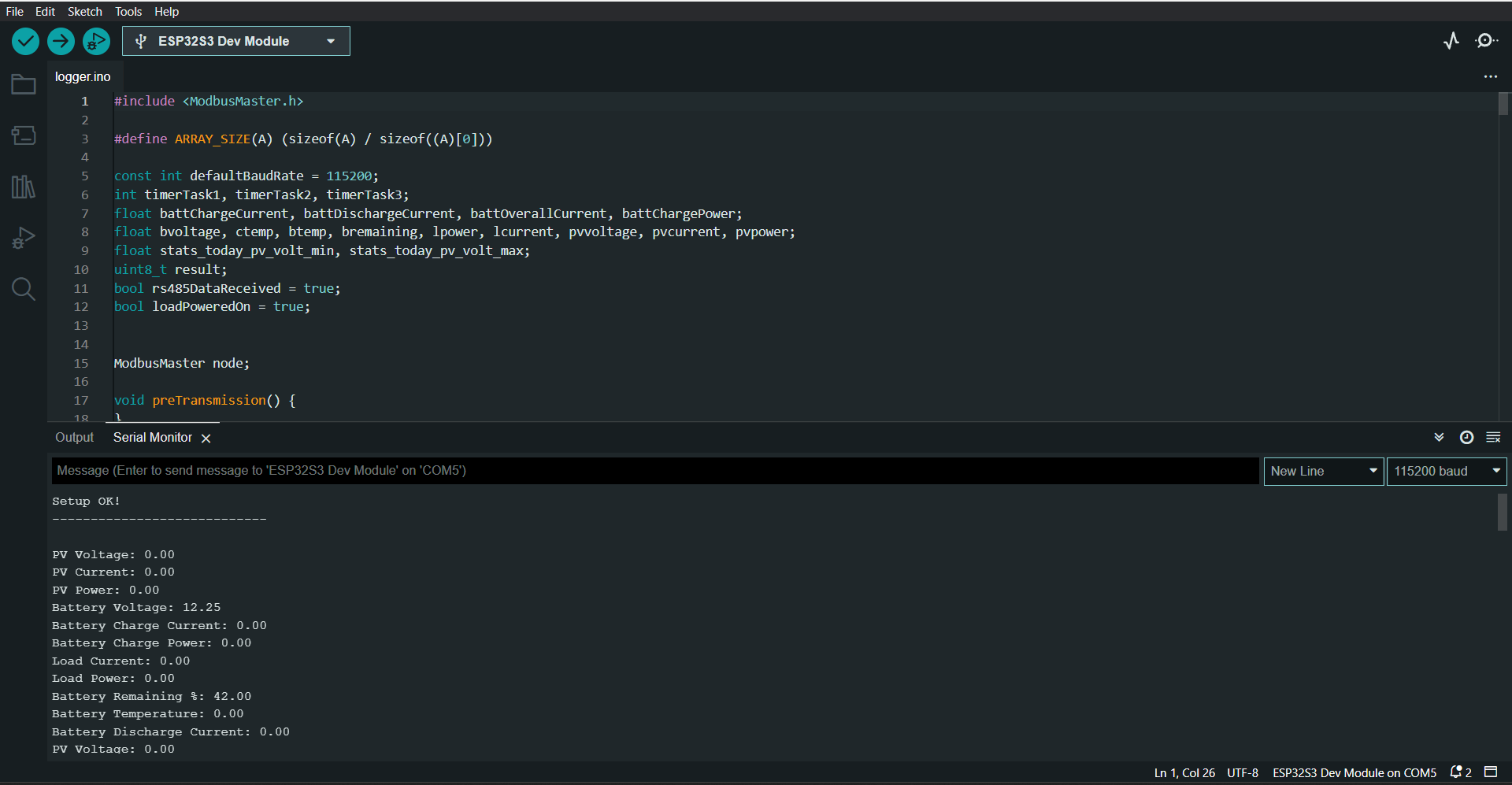 GitHub - juanpradana/Epever-XTRA-ESP32S3
