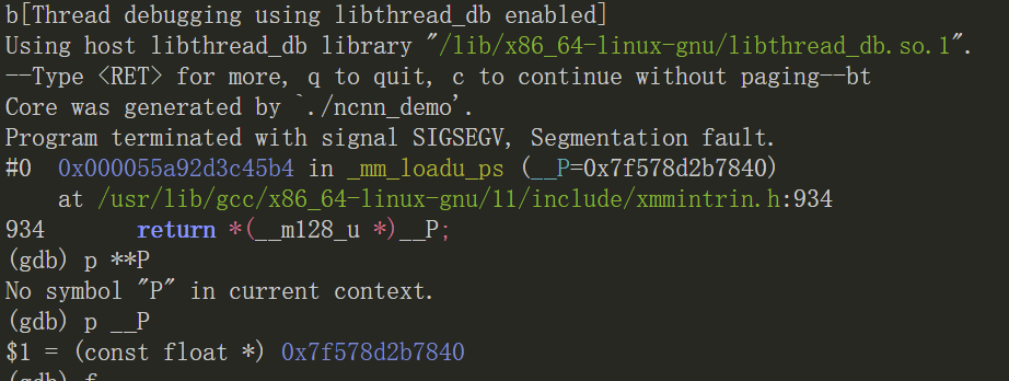 构建的网络模型,运行遇到segmentation Fault问题 · Issue 4398 · Tencentncnn · Github 4052