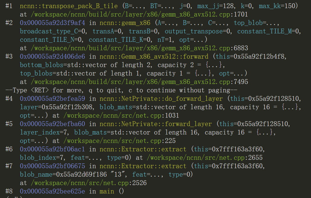 构建的网络模型，运行遇到segmentation fault问题 · Issue #4398 · Tencent/ncnn · GitHub
