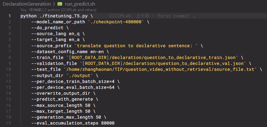 Declaration Generation · Issue #1 · CCIIPLab/DPT · GitHub