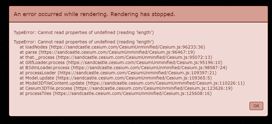 Scene Crash When Gltf Has No `nodes` Attribute · Issue 10769 · Cesiumgscesium · Github 6348