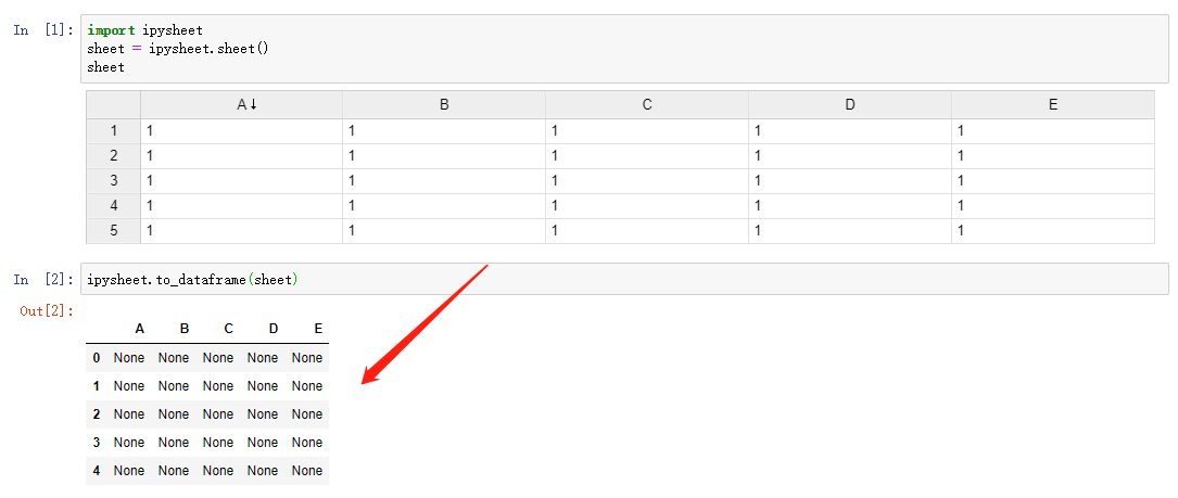 to_dataframe() Feature request · Issue #112 · jupyter-widgets-contrib/ipysheet · GitHub