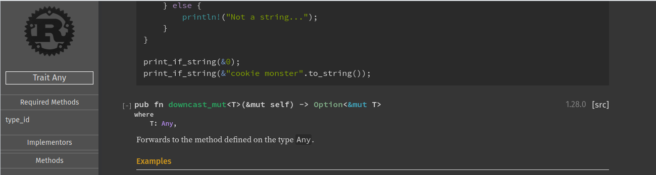 Should We Fill The Implementors Section In The Sidebar · Issue 73355 · Rust Langrust · Github
