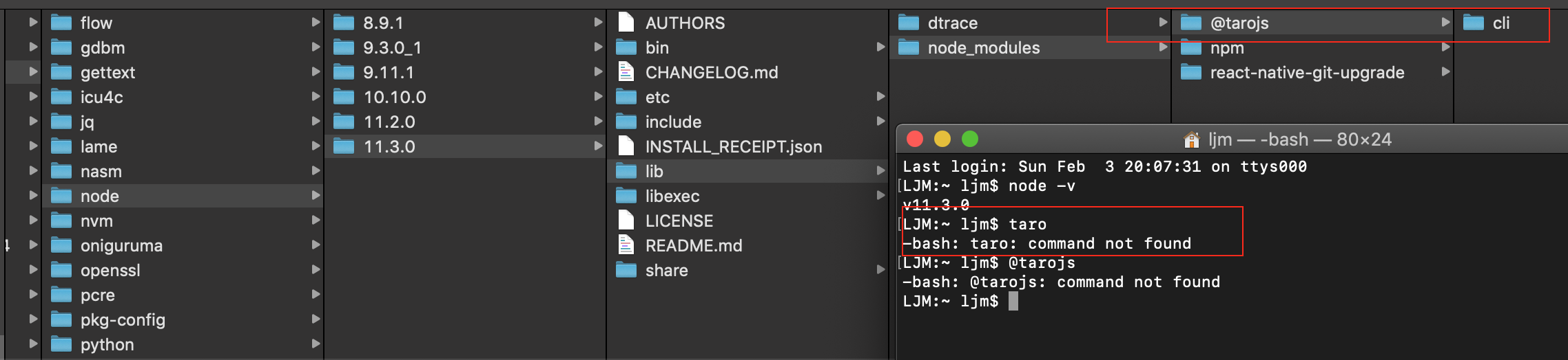 npm install -g @tarojs/cli安装taro后使用taro命令报错taro: command not found · Issue #2110 · NervJS/taro ...