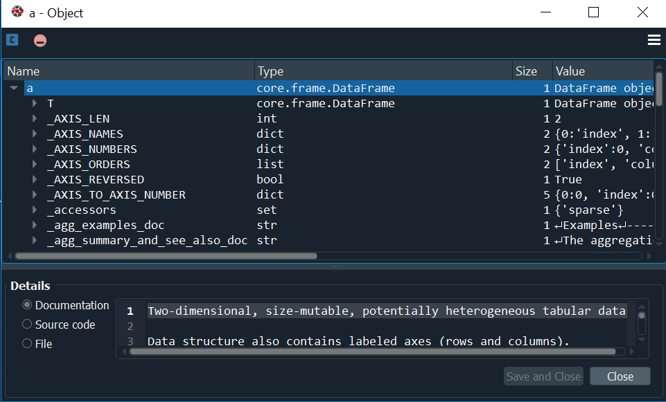 How Can I See The Contents Of My Dataframe In The Variable Explorer In Spyder 4 0 1 · Issue