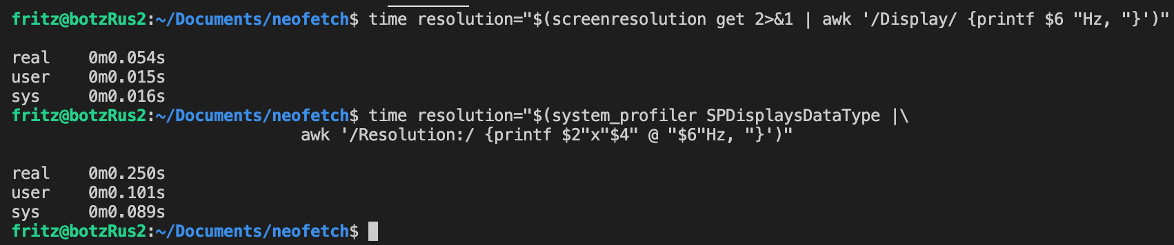Neofetch Doesnt Report The Correct Display Resolution · Issue 1589 · Dylanarapsneofetch · Github