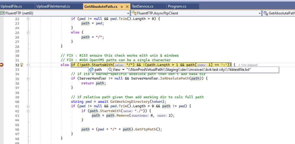 UploadDirectory with FtpNavigate.Conditional causing path issue and not uploading files · Issue ...