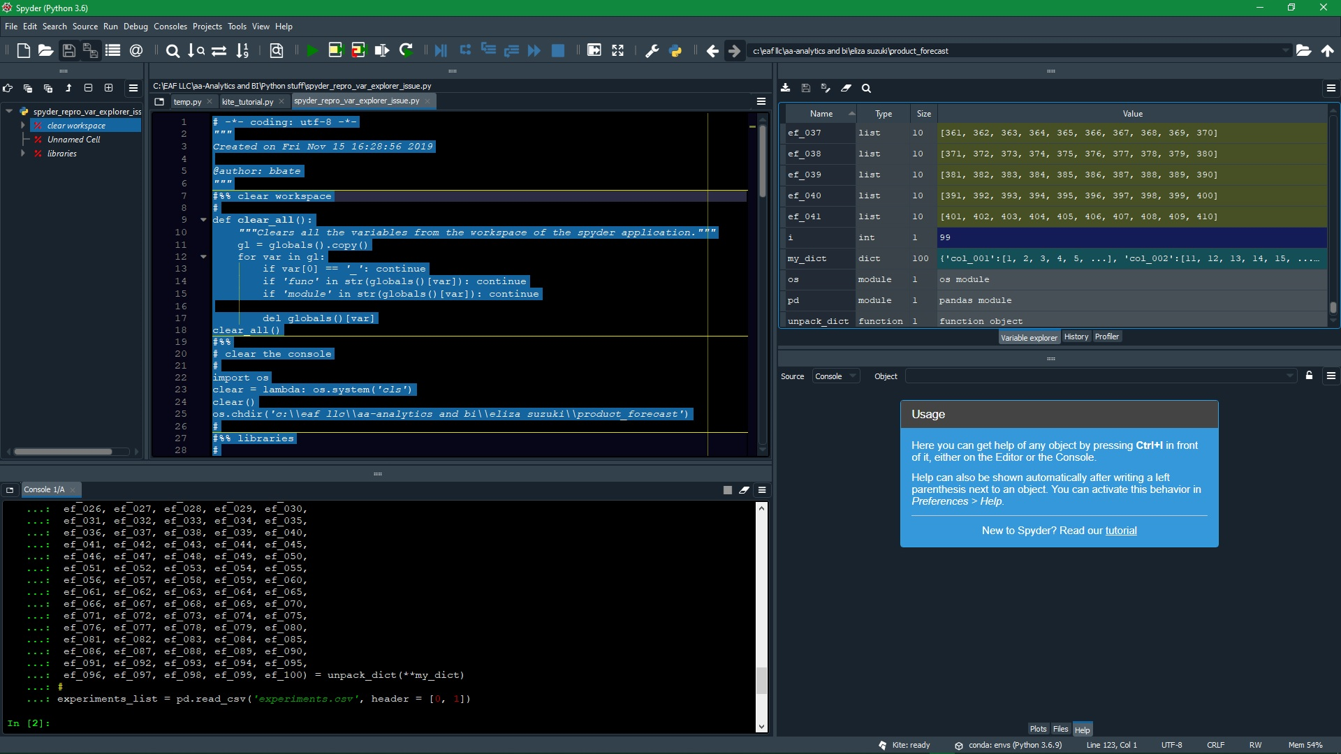 Variables Disappear From Spyder 40 Variable Explorer · Issue 10702 · Spyder Idespyder · Github