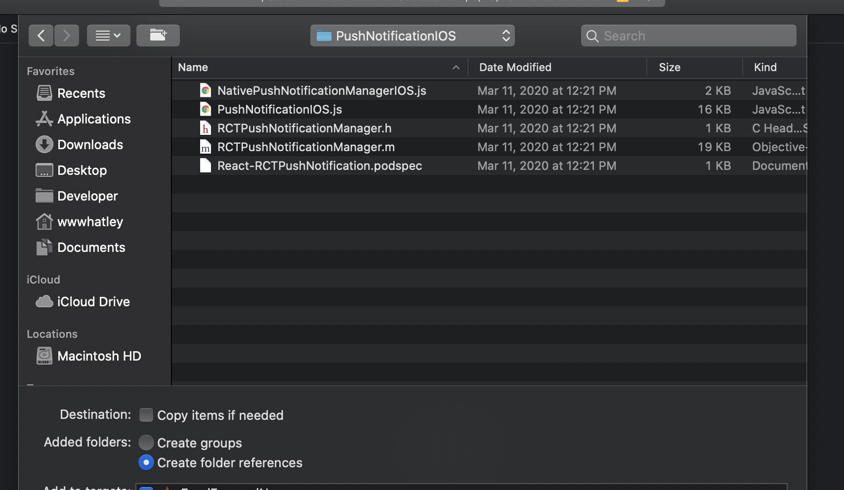 PushNotificationsIOS module doesn't have xcodeproj file · Issue #28417 · facebook/react-native ...