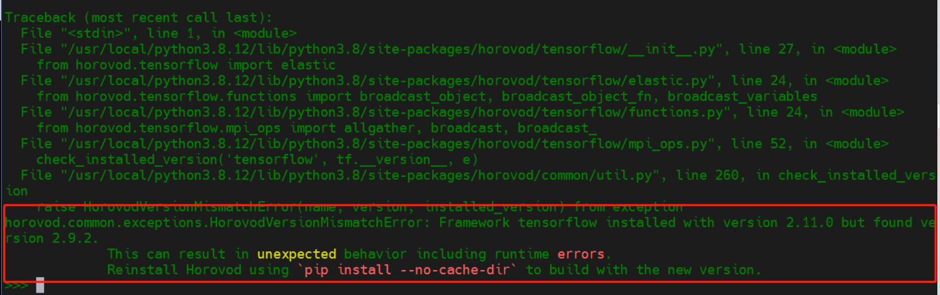 how to build hovovod with some tensorflow versions ? · Issue #3901 · horovod/horovod · GitHub