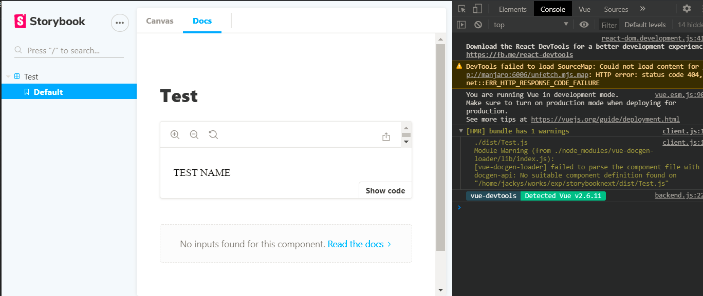 Storybook 6 Vue docgen cannot parse component file in ESM export from other file · Issue #11521 ...