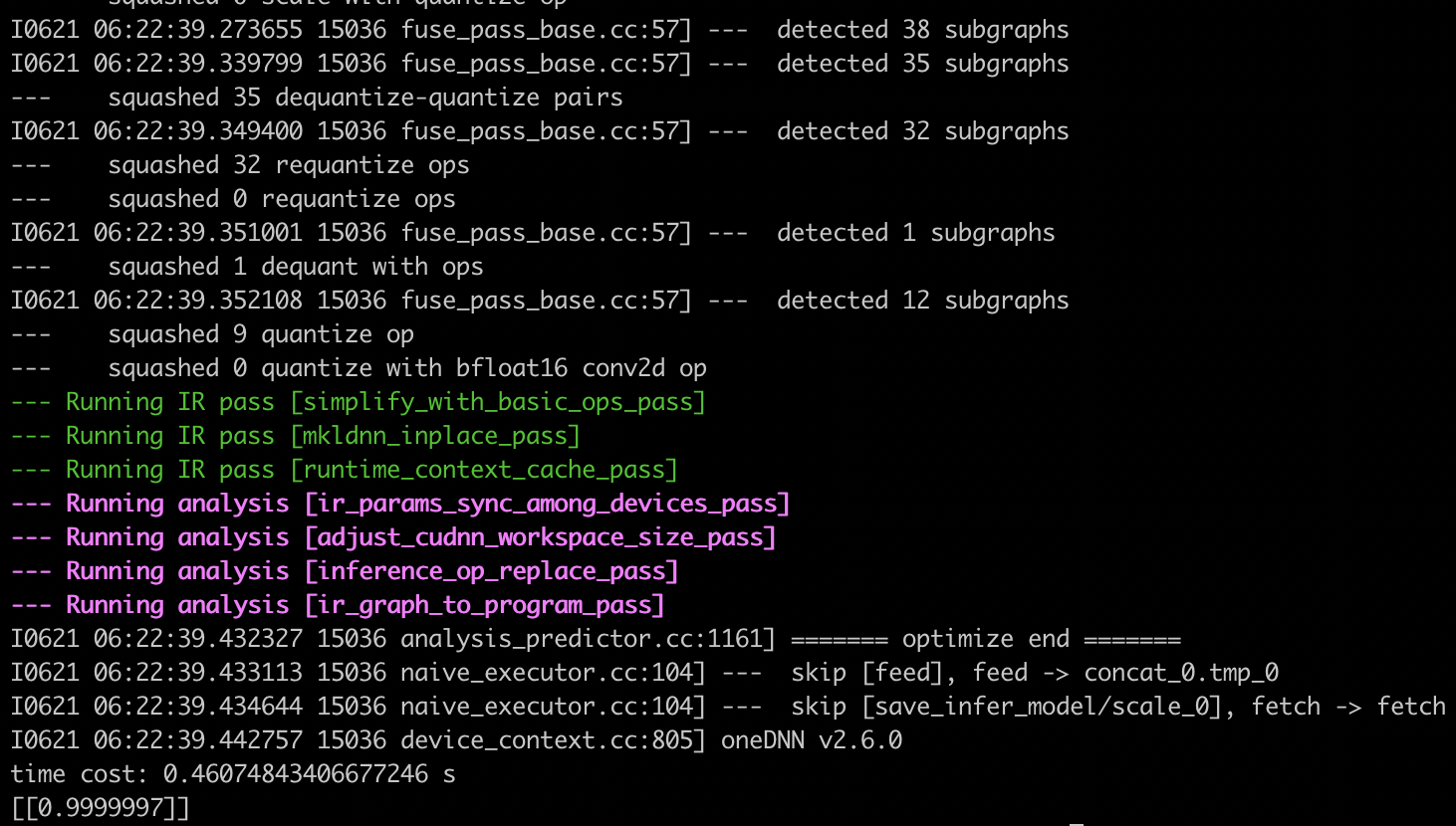 The Quantized Model Reports An Error When Inference With Mkldnn · Issue 43364 · Paddlepaddle