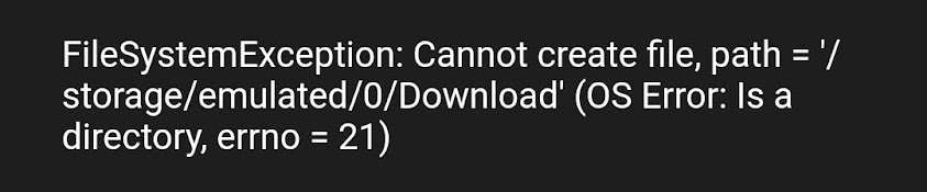 Android App Error 21 Cannot Create File When Saving Call From History