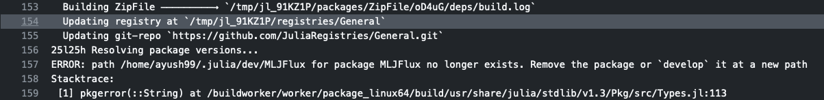 CompatHelper failing · Issue #55 · FluxML/MLJFlux.jl · GitHub
