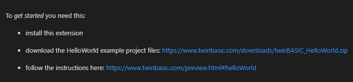 Update "getting started" text on the Details page of the VS Code extension · Issue #219 ...