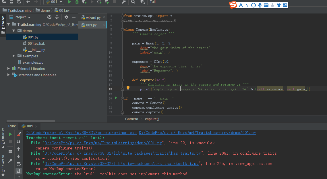 Notimplementederror The Null Toolkit Does Not Implement This Method · Issue 742 · Enthought
