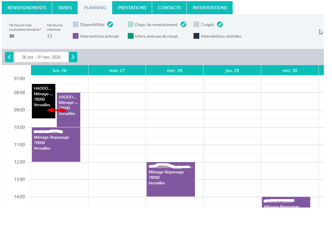 SCHEDULER DEXPRESS ANGULAR 10 : appointment all the time on the left ...