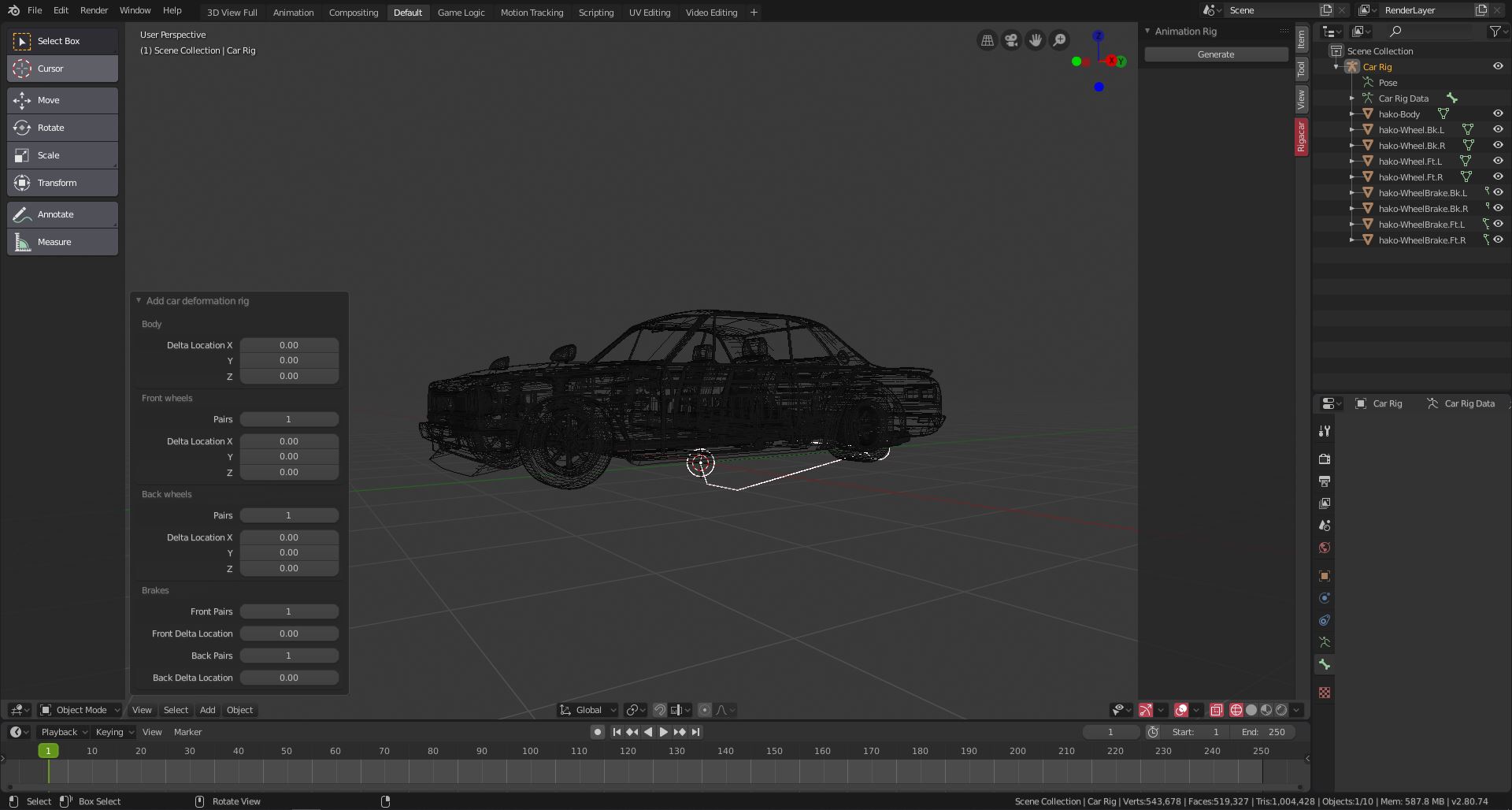 Only body bone appears after adding rig · Issue #9 · digicreatures ...